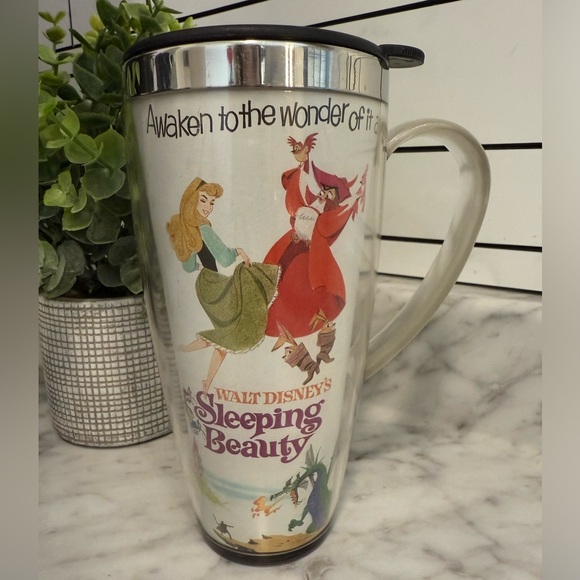 Disney | Dining | Vintage Disney Sleeping Beauty Tall Travel Mug | Poshmark